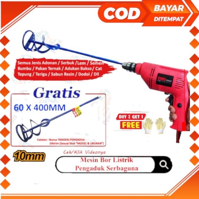 Jual Mesin Bor Pengaduk Semen Bor Tangan Jadi Mixer Adonan Cat 350W ...