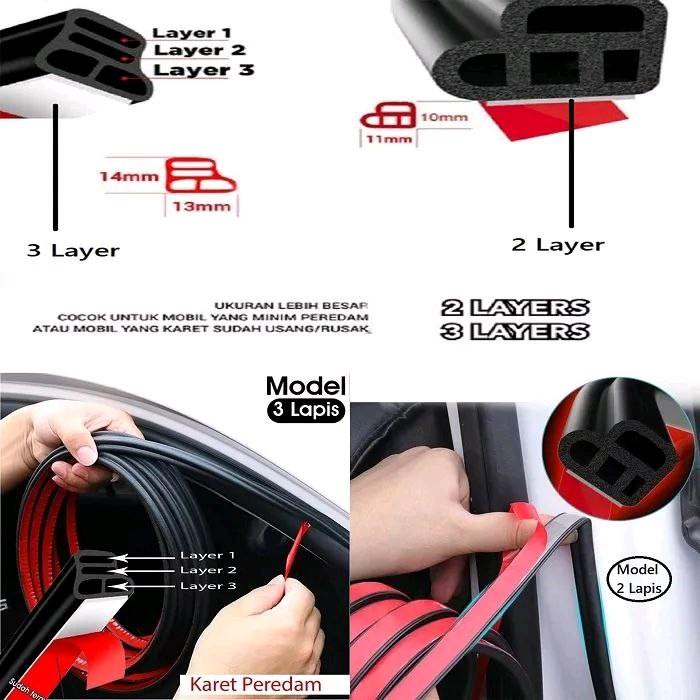 Jual Karet peredam pintu mobil 2 lapis 1 meter | Shopee Indonesia