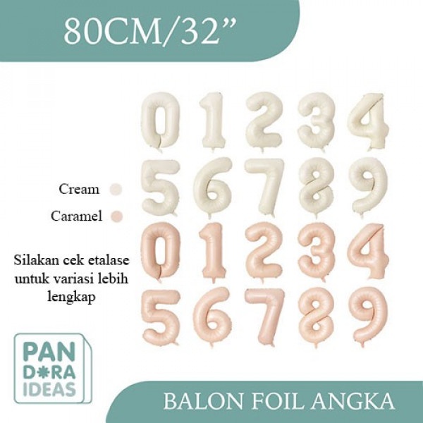 Jual Balon Foil Angka Besar 80 cm / Balon Angka Jumbo | Shopee Indonesia