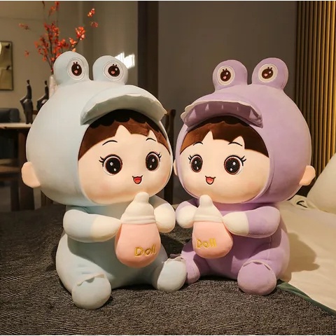 Jual Boneka Candy Dot Kostum Dino Ukuran 35cm Bahan Yelvo Halus Dan ...