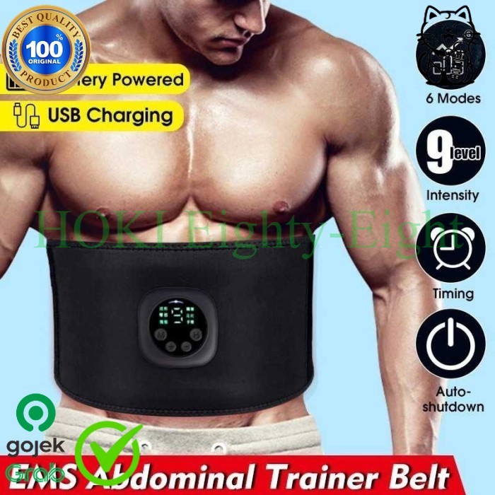 Jual Sabuk Stimulator EMS Otot Perut ABS Six Pack Smart Fitness Sixpad ...