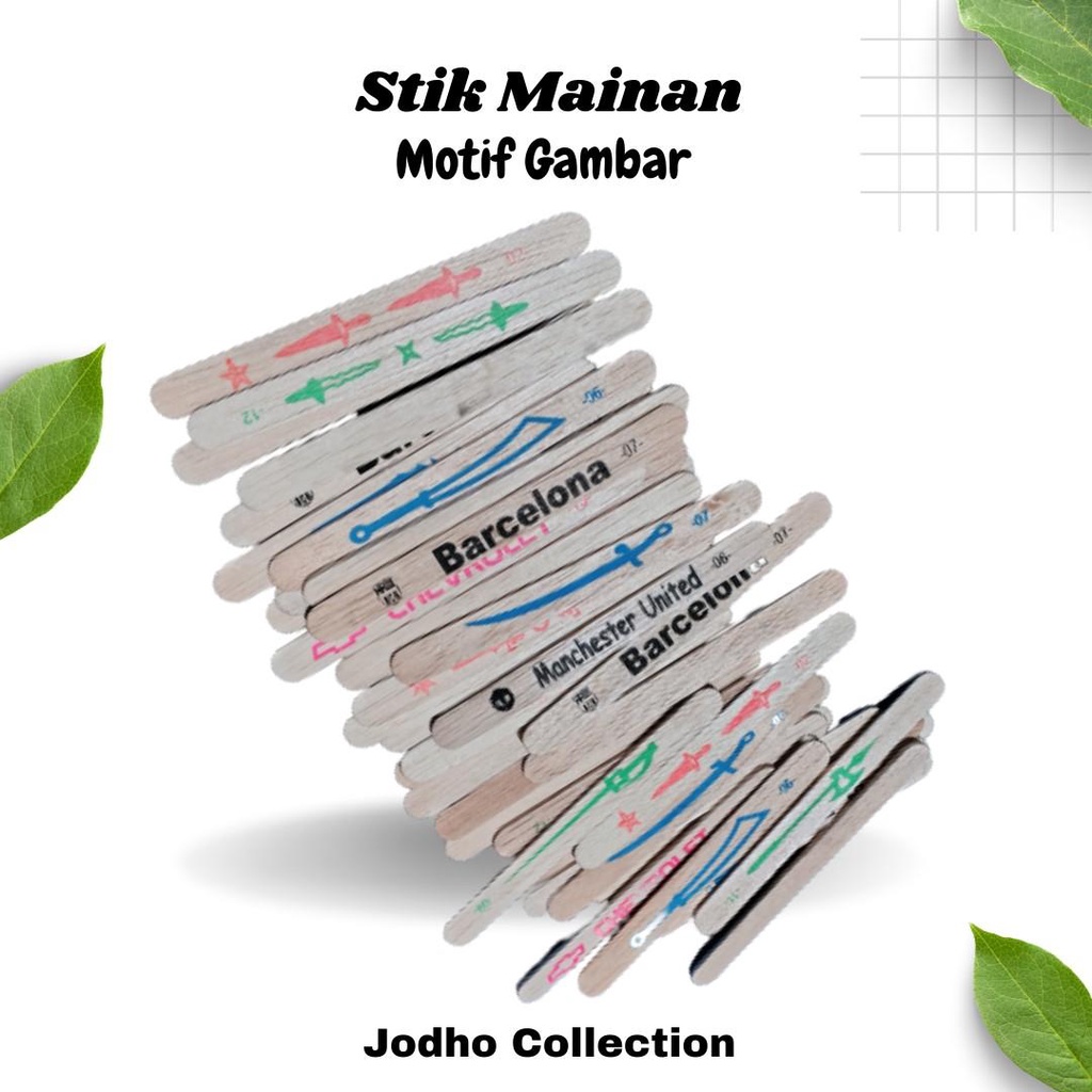 Jual Stik Mainan Karakter Sablon / Stik Es Cream Sablon | Shopee Indonesia