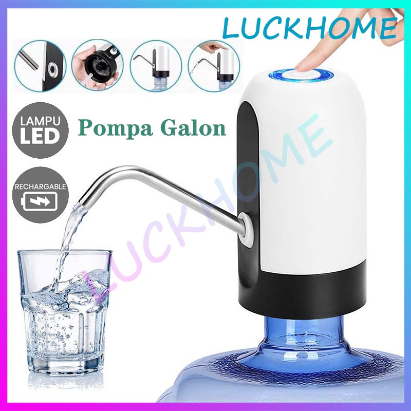 Jual Pompa galon Elektrik Portable Alat Dispenser Air Minum Gallon Usb ...