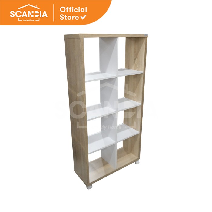Jual SCANDIA Pemisah Room Divider 8 Shelves Koge 81x39x156 Cm Son Oak ...