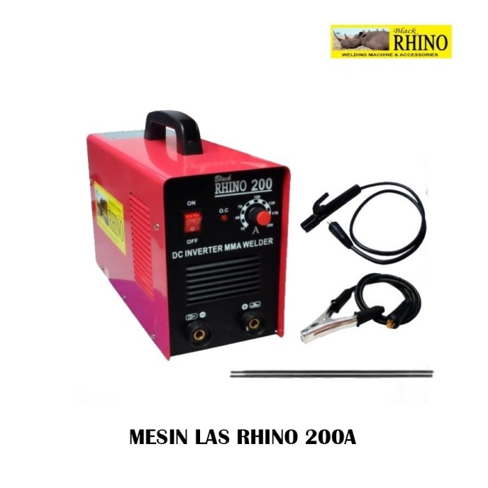 Jual Mesin Las Listrik 200 A Travo Trafo las Inverter Rhino MMA 200A ...