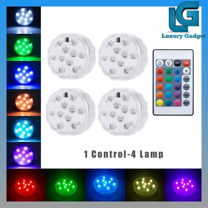 Jual 4 LAMPU LED HIAS MINIMALIS AQUARIUM BULAT AKUARIUM KECIL CELUP ...
