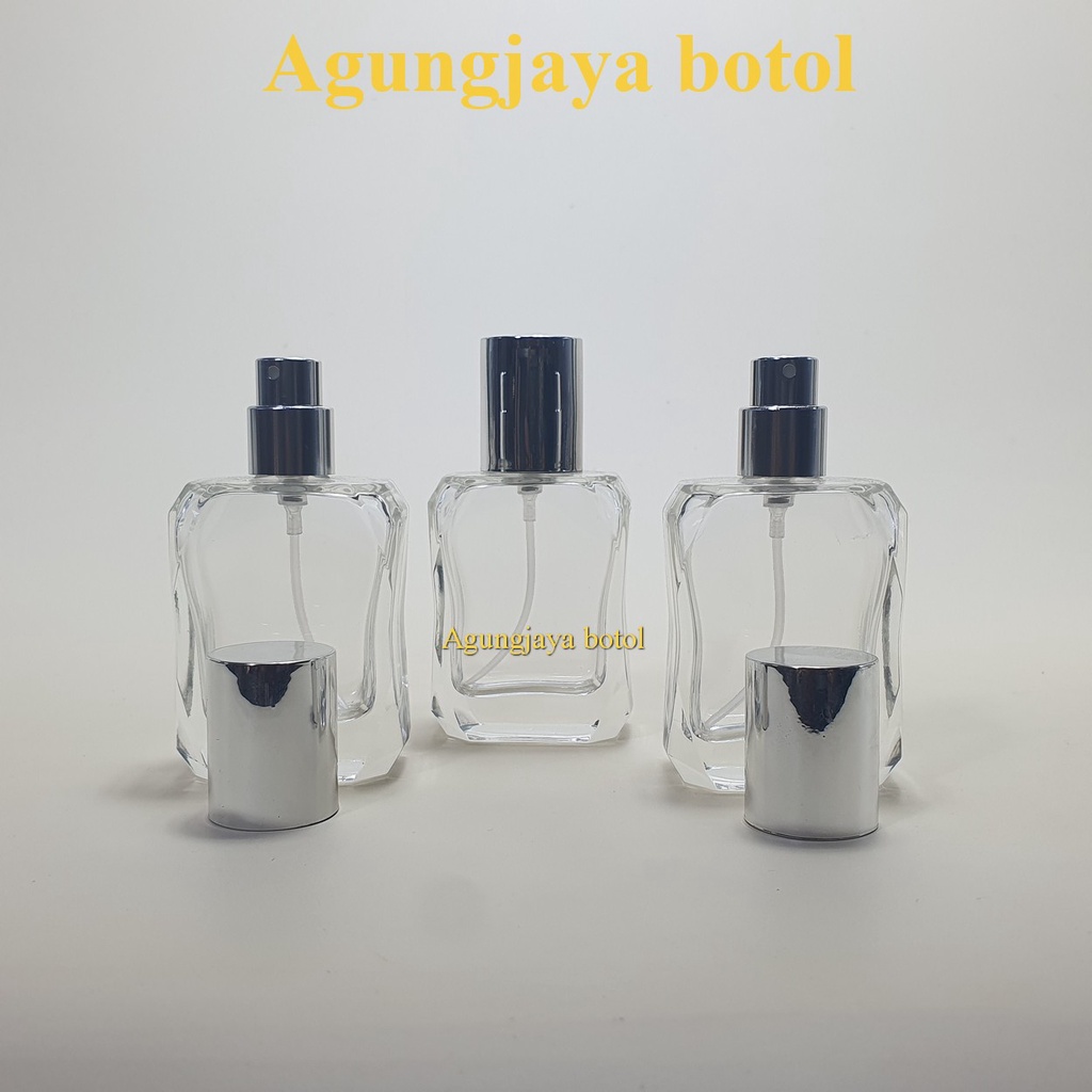 Jual Botol Kaca 30 Ml Innocu Drat Cap Silver / Botol Parfum / Botol ...