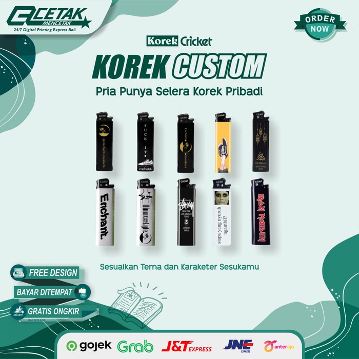 Jual Korek Custom Kricket Zippo Print Logo Souvenir Murah - Print 1 ...
