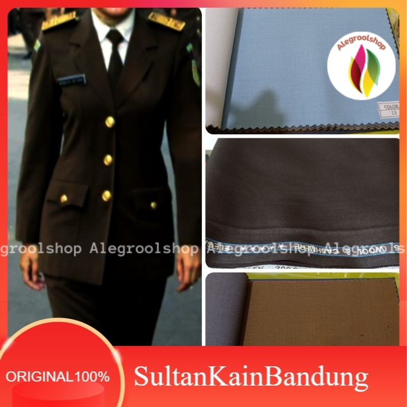 Jual kain kejaksaan Versailles premium wool and silk bahan seragam pemda/dinas setelan pns pdh ...