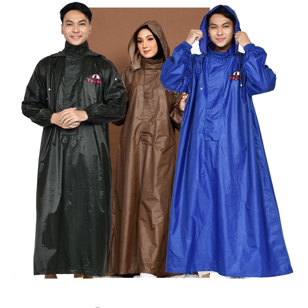 Jual Jas Hujan Pria Wanita Dewasa Model Gamis Jumbo Keren Kekinian ...
