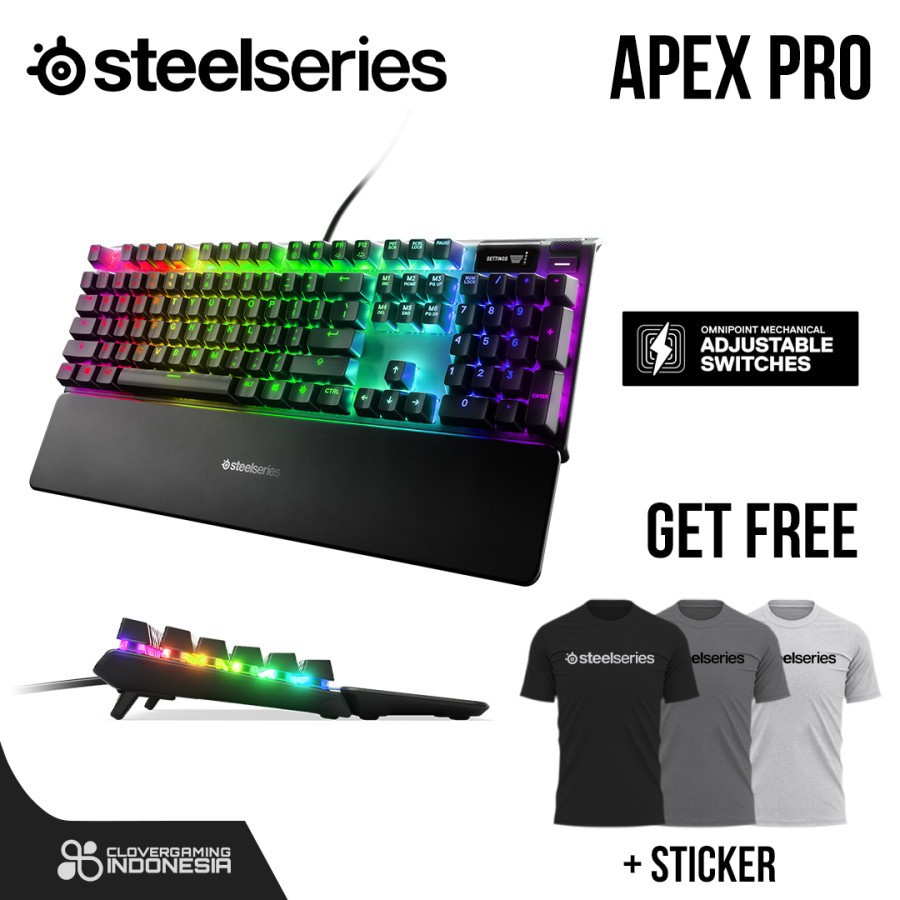 Jual Steelseries Apex Pro - Gaming Keyboard Blue Red Brown OmniPoint ...