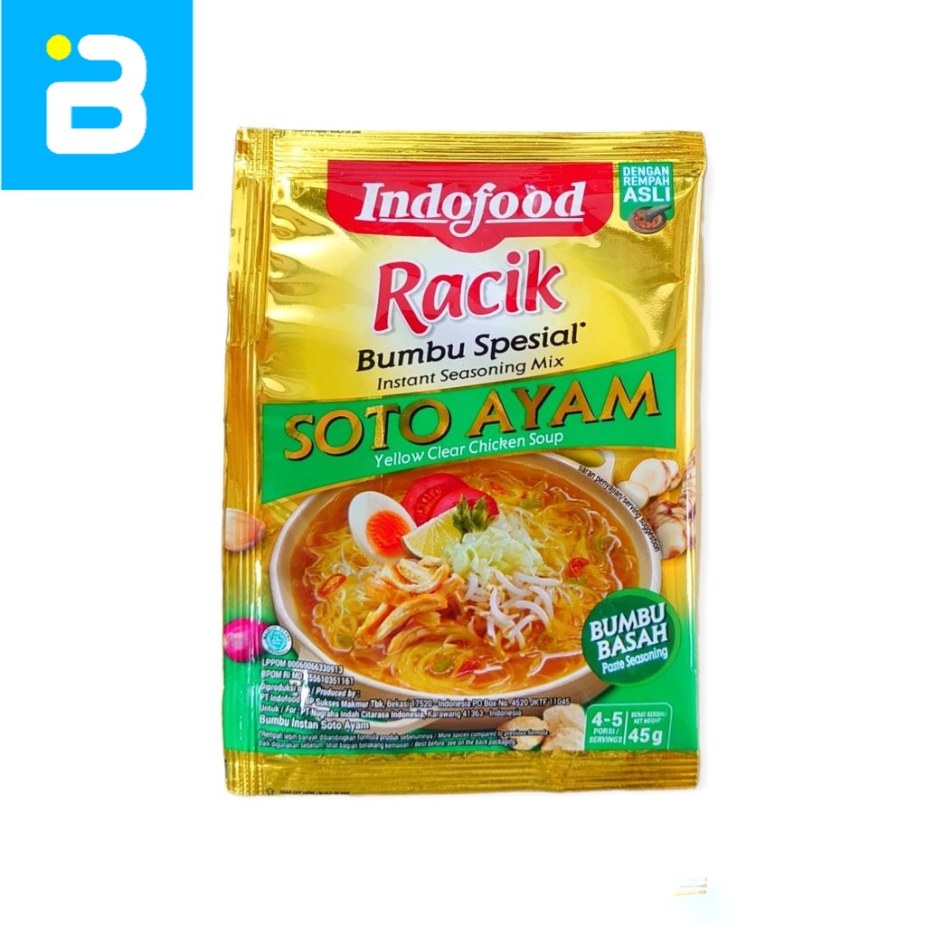 Jual Indofood Racik Bumbu Spesial Soto Ayam 45 G | Shopee Indonesia