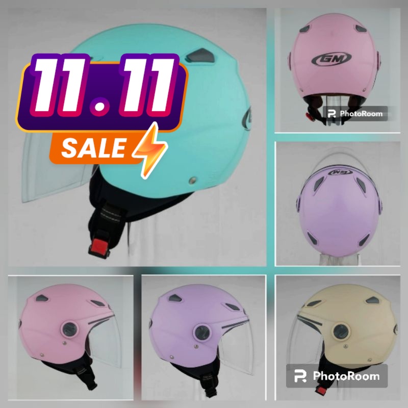 Jual Helm GM Venus Hijab Original / Helm Motor Retro Hijab / Helm Motor ...