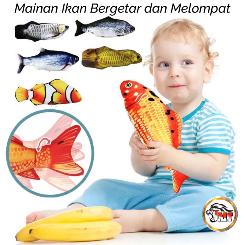 Jual Mainan Anak Ikan Bergerak Mainan Kucing Boneka Ikan Bisa Gerak ...
