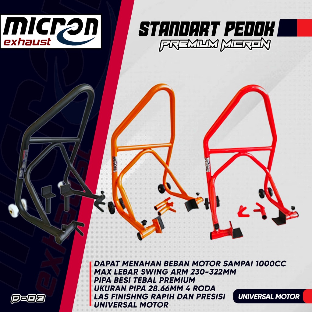 Jual [MICRON] Standart Paddock Ninja Standar Pedok Motor Universal ...