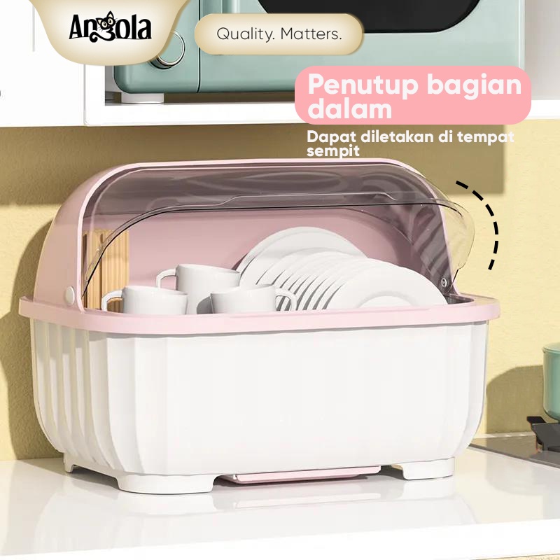 Jual Rak Piring Plastik Tertutup Minimalis Angola Tempat Alat Makan Rak ...