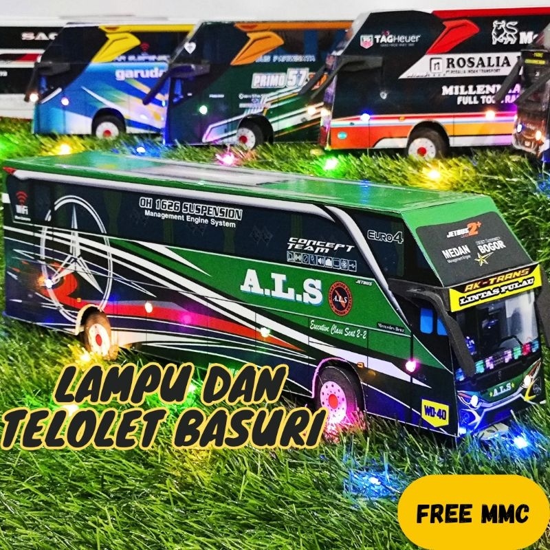 Jual Bis Telolet Basuri dengan lampu dan suara bisa oleng dan belok ALS ...