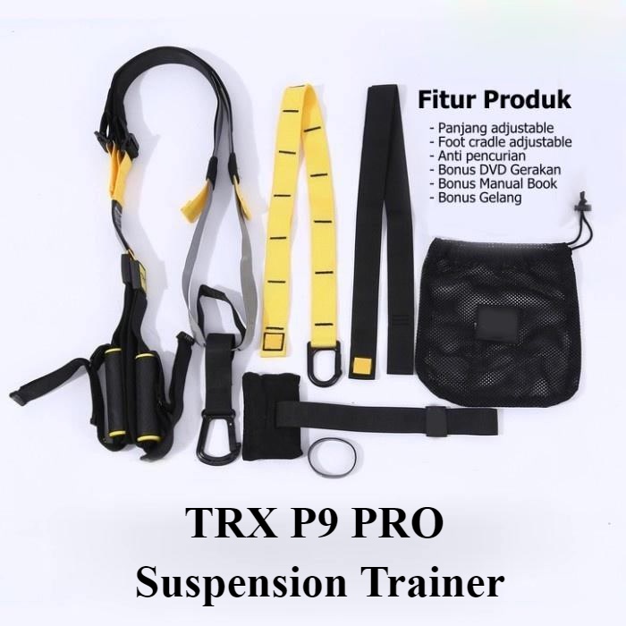 Jual Suspension Trainer TRX P9 Pro Kit Trainer System Home Workout ...