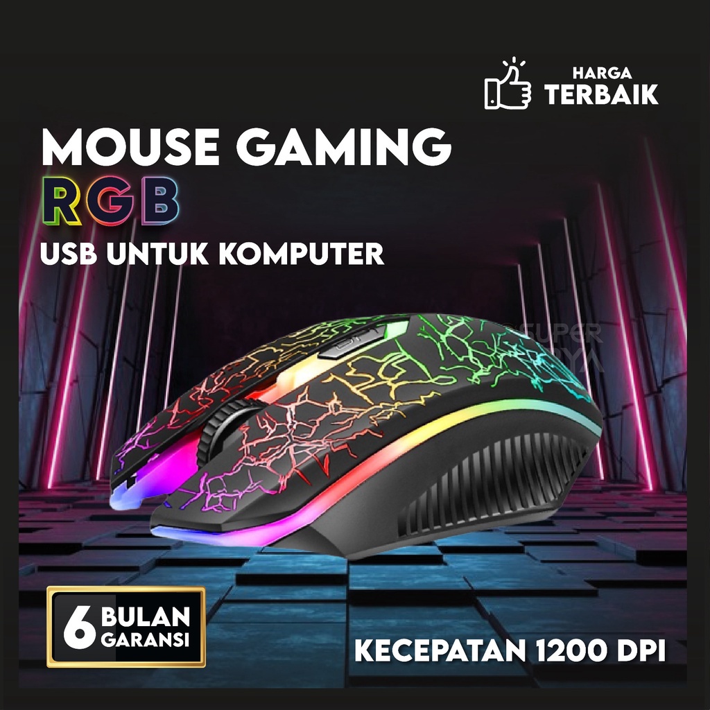 Jual Mouse PC Gaming USB Komputer Laptop Led Rgb Foyu Lighting | Shopee ...