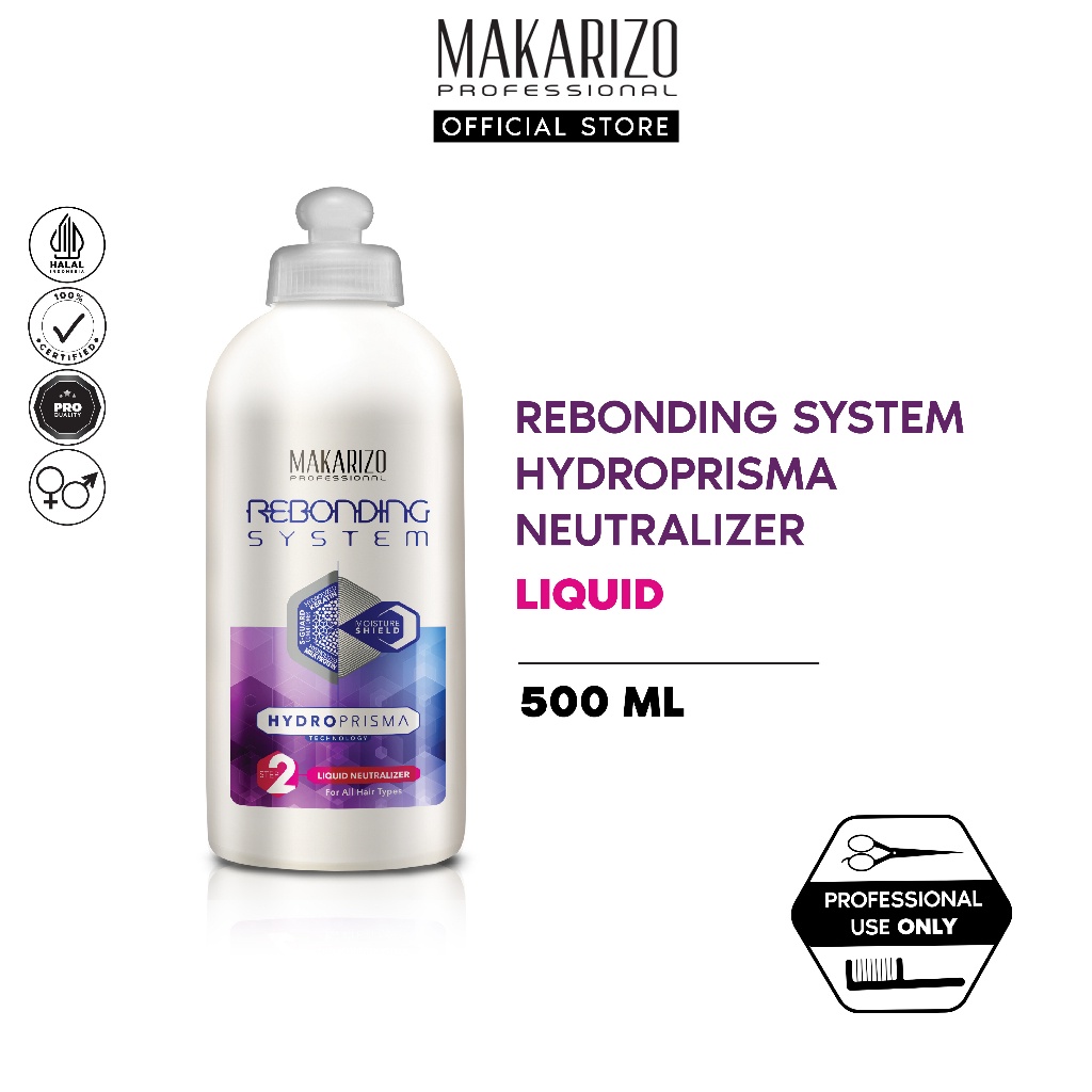 Jual MAKARIZO PROFESSIONAL REBONDING SYSTEM HYDROPRISMA NEUTRALIZER LIQUID BOTTLE 500ML | Shopee ...