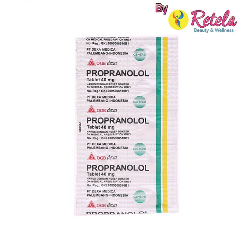 Jual PROPRANOLOL 40MG 1 STRIP 10 TABLET (Gen-Dexa) | Shopee Indonesia