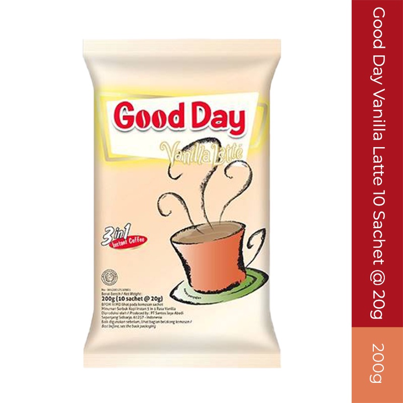 Jual Good Day Vanilla Latte 10 Sachet @ 20g | Shopee Indonesia