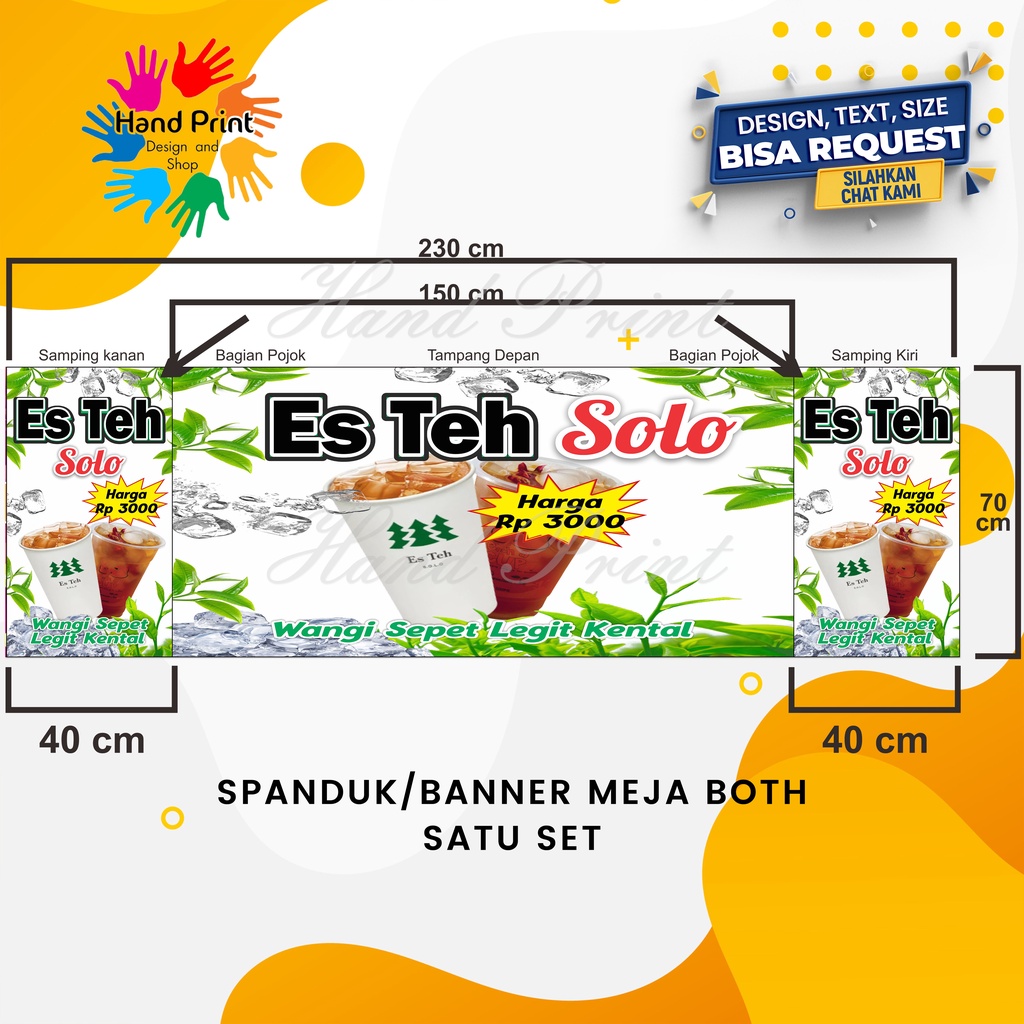 Jual Spanduk Banner MMT Banner Es Teh Manis Solo Untuk Meja Both Satu ...