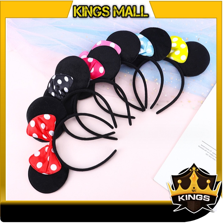 Jual KINGS - F6112 Bando Anak Pita Polkadot / Bando Kuping Lucu / Bando ...