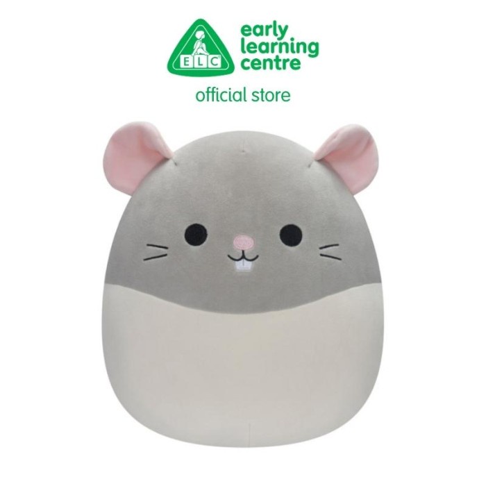 Jual Squishmallows 12 Inch Soft Toy Rusty Grey & White Rat - Boneka ...