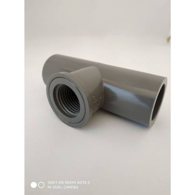 Jual Tee drat pvc 1/2" x 3/4" RUCIKA / T drat dalam/ faucet tee pvc 1/2 ...
