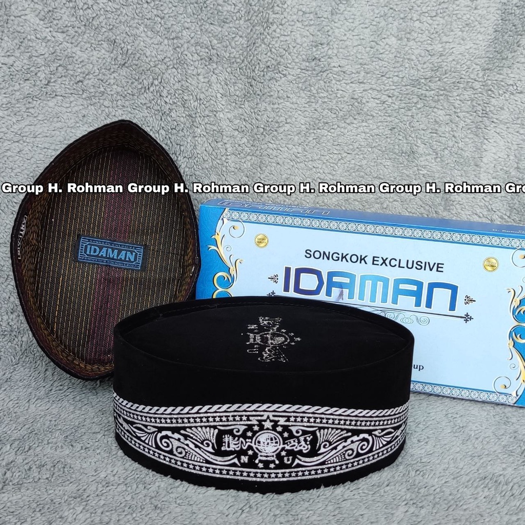 Jual Exclusive Peci Logo NU Songkok Kupiah Songkok Hitam Batik Tinggi 9 ...