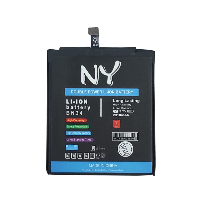 Jual BATERAI NY PLATINUM XOMI BN34 / REMI 5A BATTERY | Shopee Indonesia