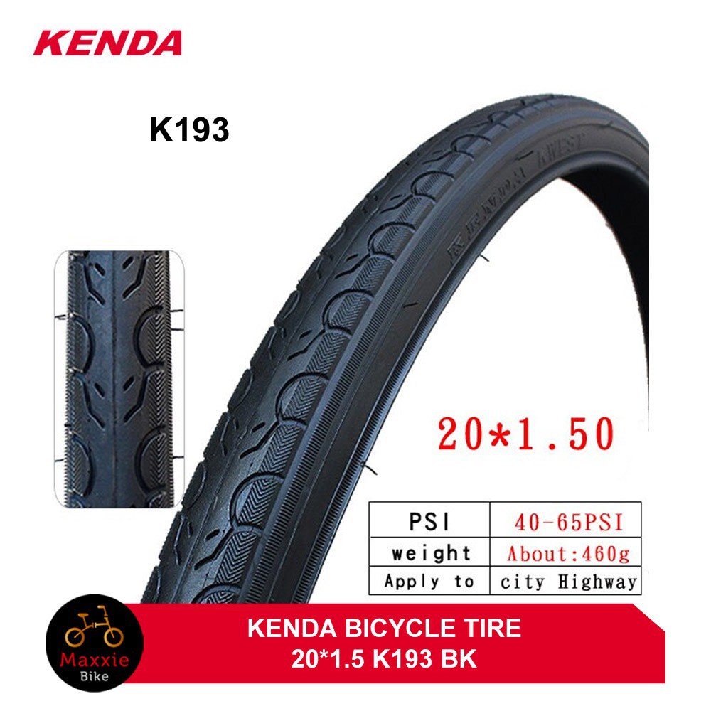 Jual BAN LUAR 20 KENDA KWEST K193 20X1.50 - SEPEDA Lipat /Minion - Black | Shopee Indonesia
