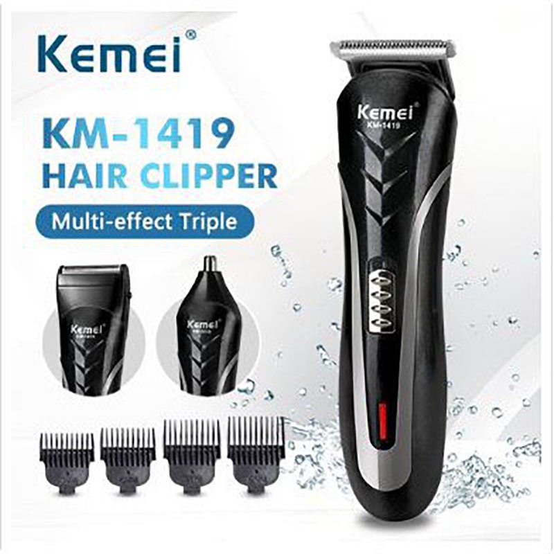 Jual Kemei KM-1419 Hair Clipper 3 in1 Alat Cukur Rambut Kemei 1419 | Shopee Indonesia