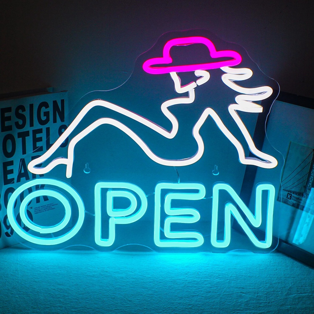 Jual Woman Open Neon Light Sexy Woman Neon Sign Bar Shop Restaurant ...