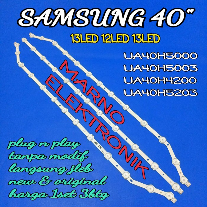 Jual BL BACKLIGHT LED TV SAMSUNG UA40H5000 UA 40H5000 UA40H5003 UA ...
