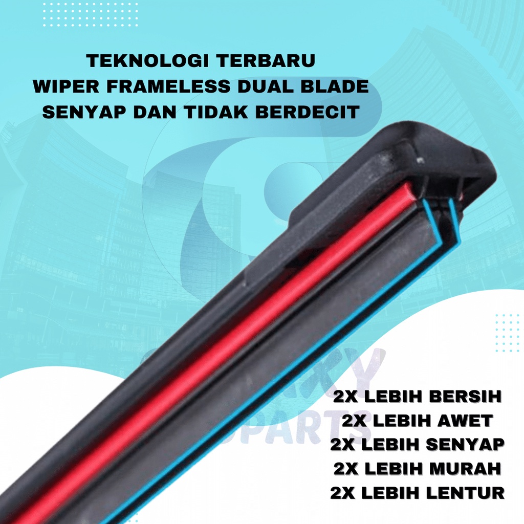 Jual Wiper Dual Blade Mazda CX-9 Wiper Dual Blade Mobil Frameless Dual ...