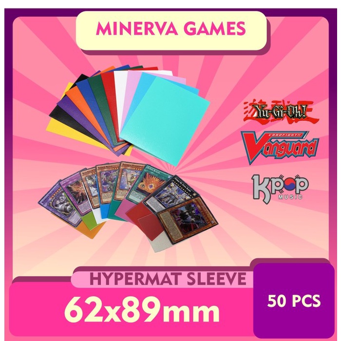 Jual Minerva Hyper Mat Mini Card Sleeve TCG 62 x 89mm Yugioh Vanguard ...