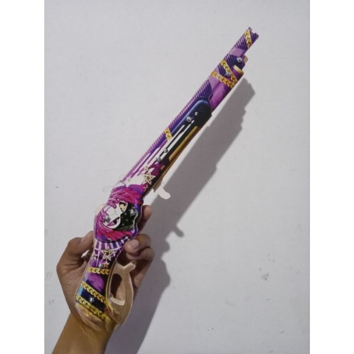 Jual Mainan Anak Tembakan SG 2 Free Fire 4 Tembakan Karet Bahan kayu P ...