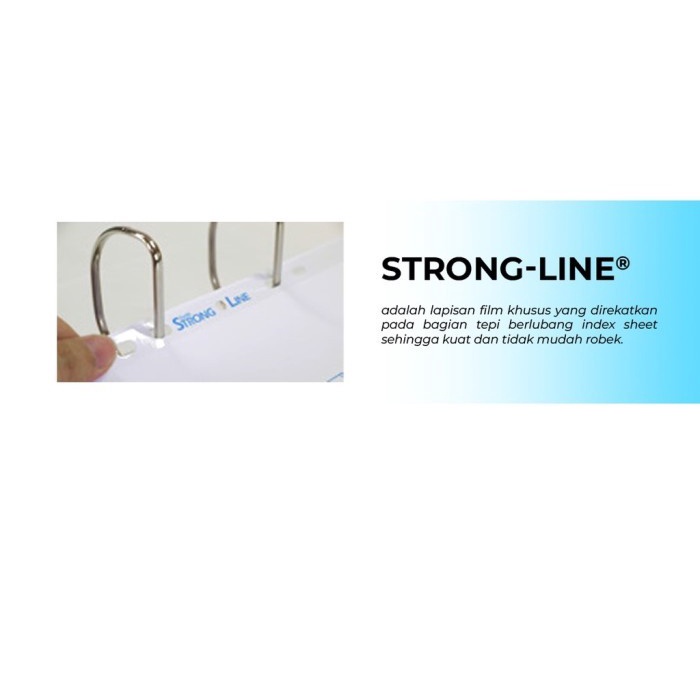 Jual Bantex Reinforced Tabs Divider Indexe A4/Pembatas Karton Binder ...