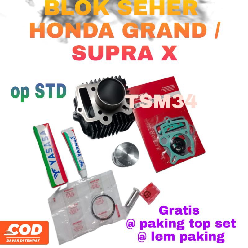 Jual blok seher blok seker grand bonus paking top set dan lem paking / blok komplit seher grand ...