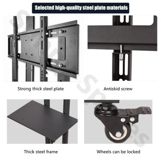 Jual TV Standing Portable for 32-85 Inch LED TV Floor Stand on Wheels ...
