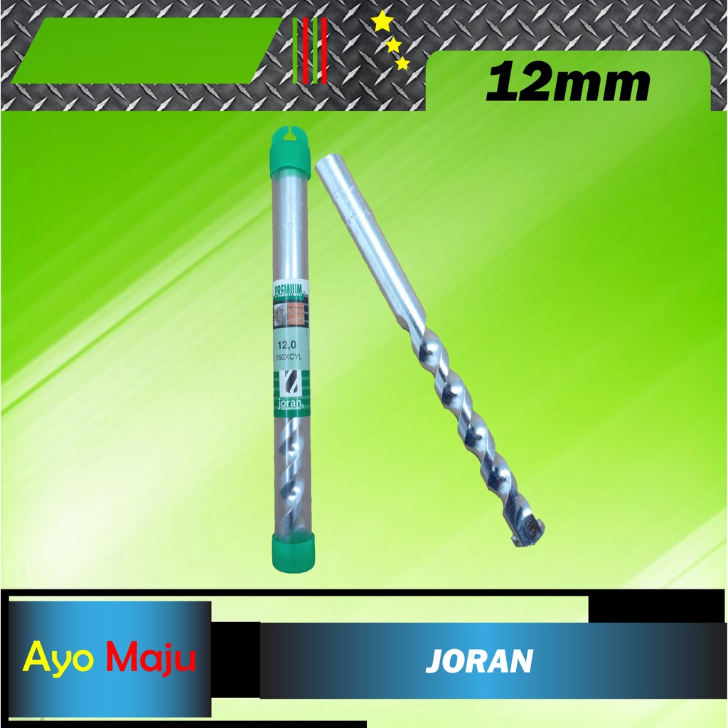 Jual COD!! JORAN 12mm Mata Bor Beton Masonry Drill Joran 12 mm | Shopee Indonesia