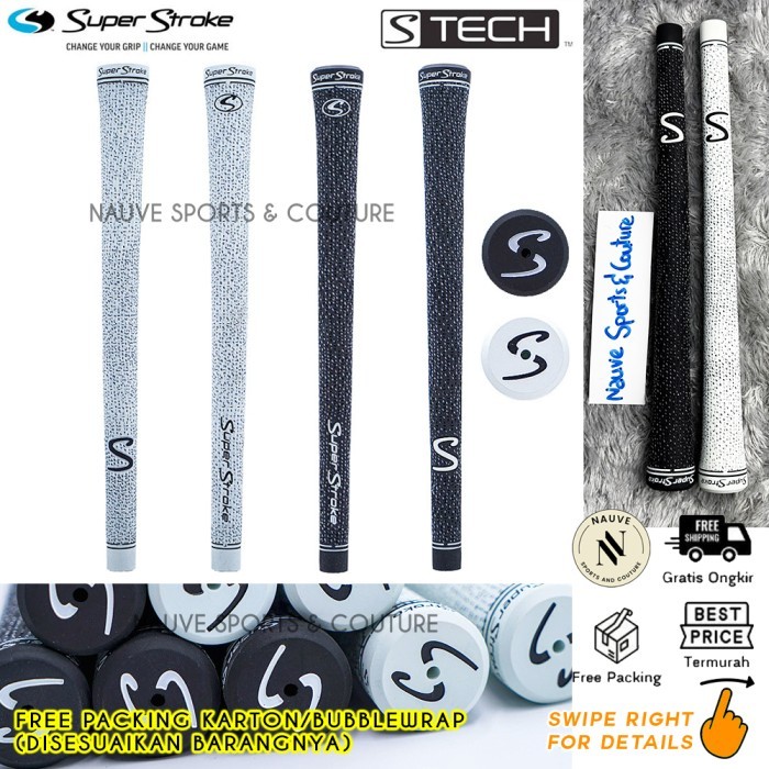 Jual Super Stroke S-Tech Cord Club Grip Golf Grips Sarung Stick Stik ...