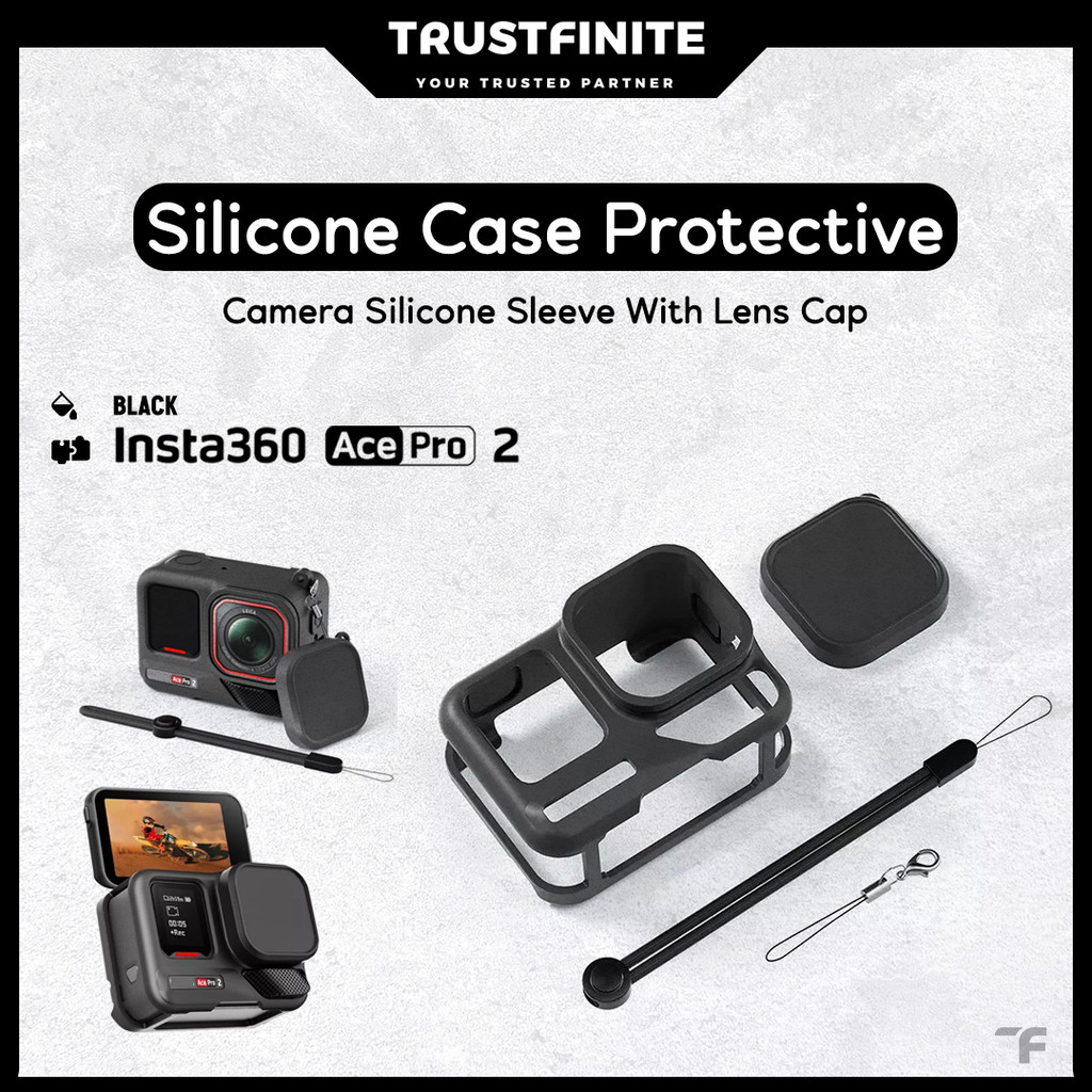 Jual OEM Protective Silicone Case for Insta360 Ace Pro 2 with Lens Cap ...