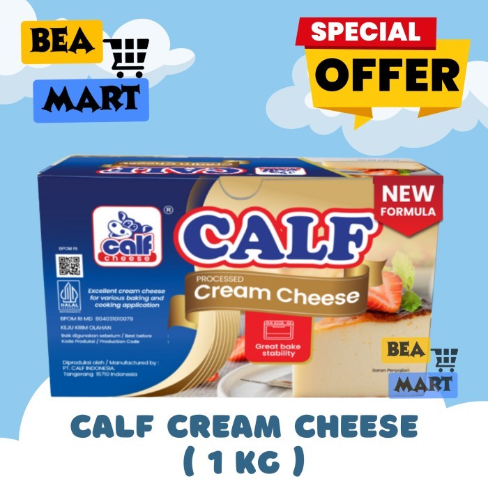 Jual Calf Processed Cream Cheese 1kg | Keju Krim Olahan Halal MUI Murah ...