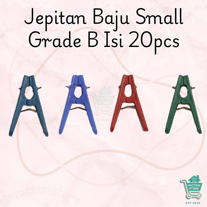 Jual MICTON Set 20pcs Jepitan Baju Ring Small Grade B Premium Klip ...