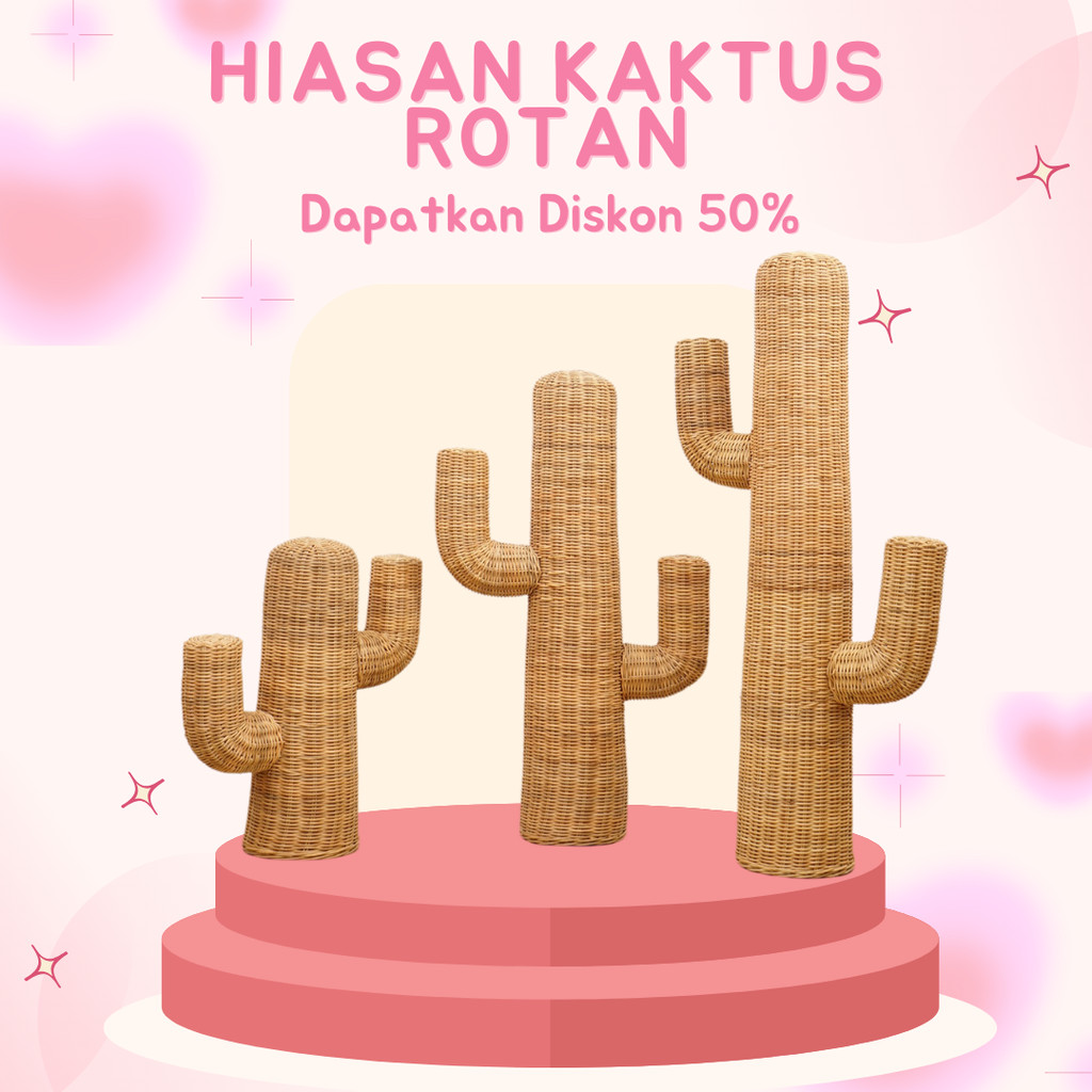 Jual HIASAN KAKTUS ROTAN Dekorasi Rumah Minimalis - Tanaman Kaktus ...