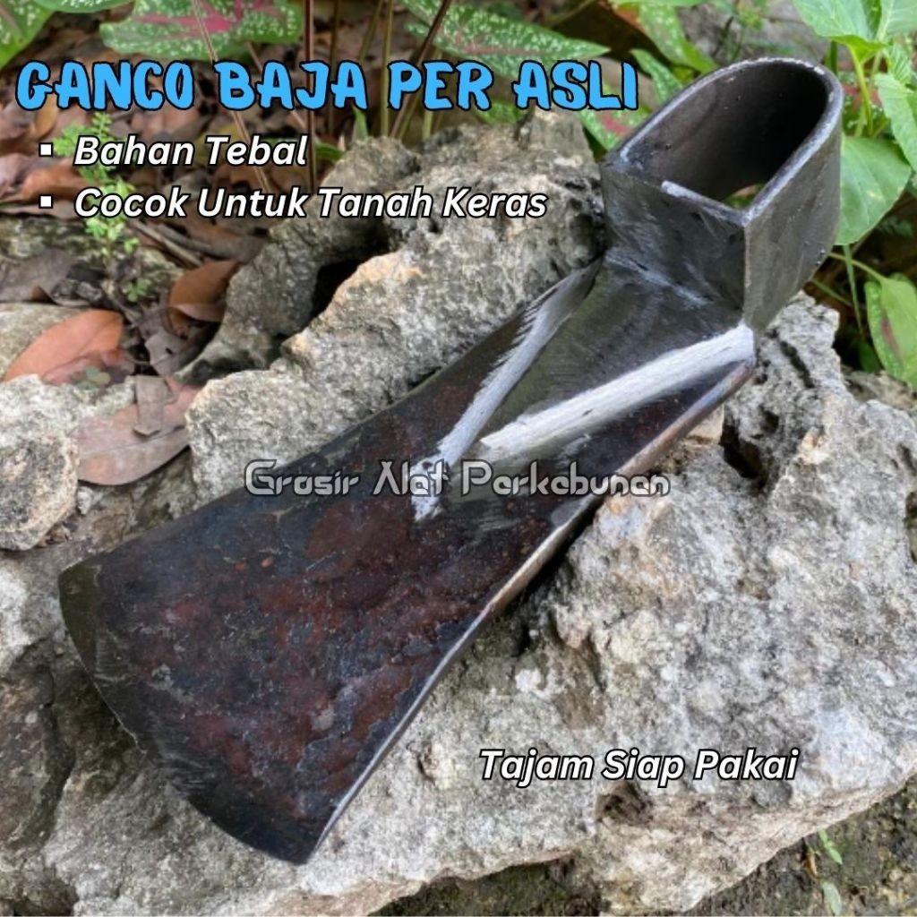 Jual Ganco Tanah Asli Per Baja / Ganco Baja Per Tajam Dan Kuat ...