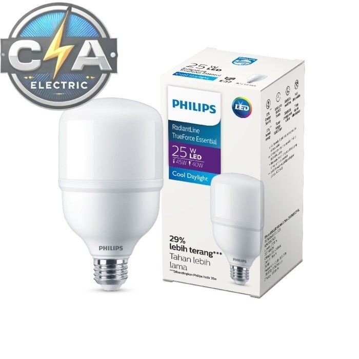 Jual Lampu Philips Bohlam Radiantline TrueForce Essential 25W putih | Shopee Indonesia